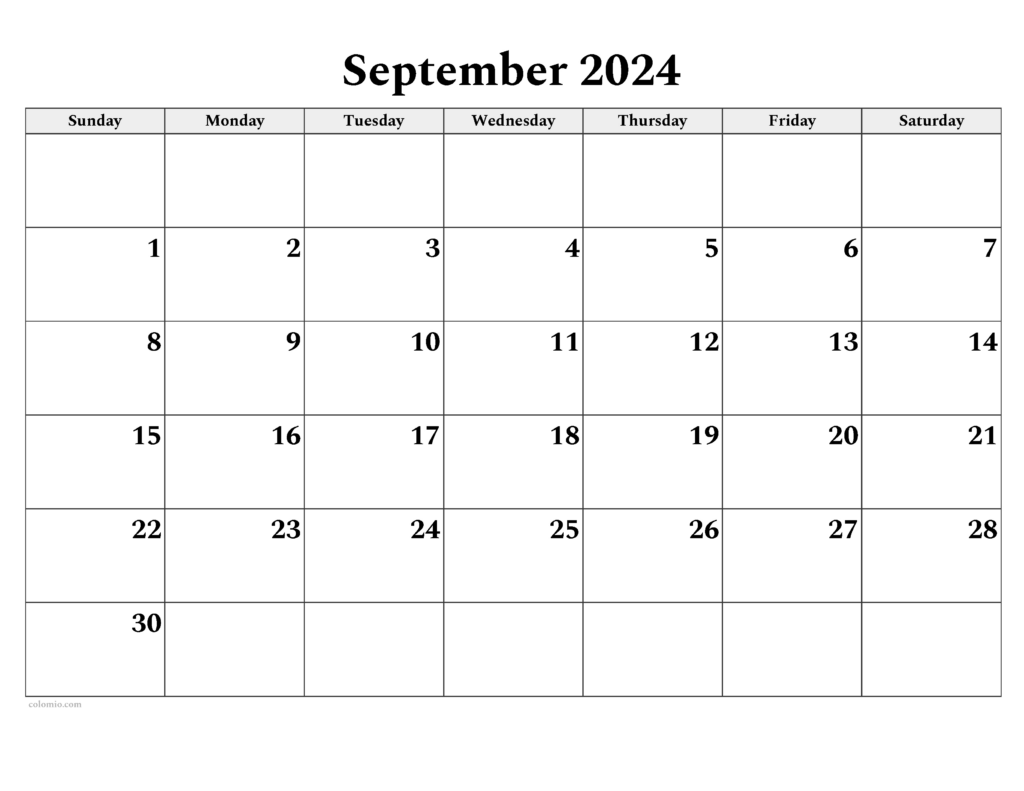 September Apointment Calendar 2024 Printable | Printable Calendar