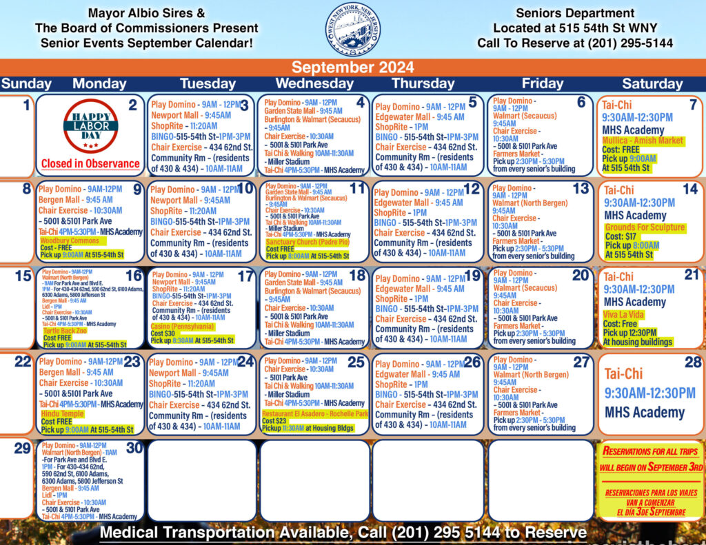 September 2024 Activity Calendar For Seniors | Printable Calendar