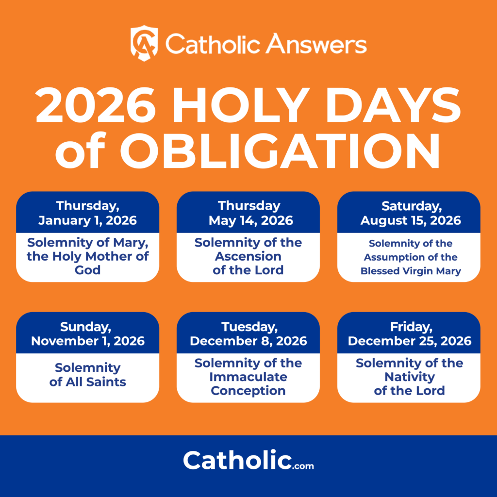 Catholic Calendar 2026 With Holy Days | Printable Calendar